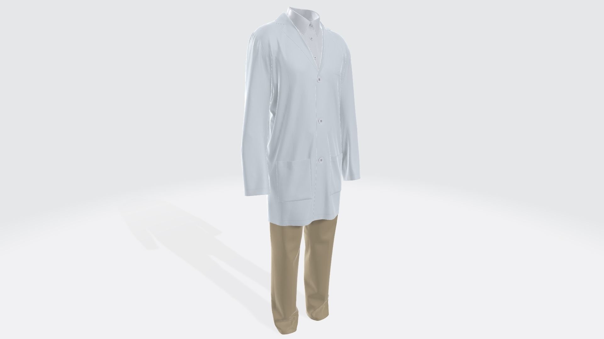 Lab Coat 1 3D model | CGTrader