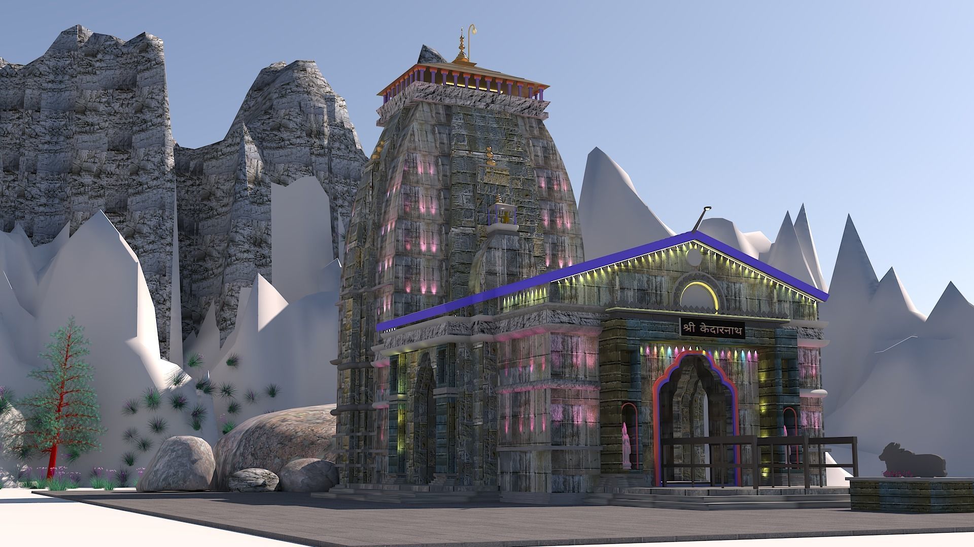 kedarnath 3D model | CGTrader