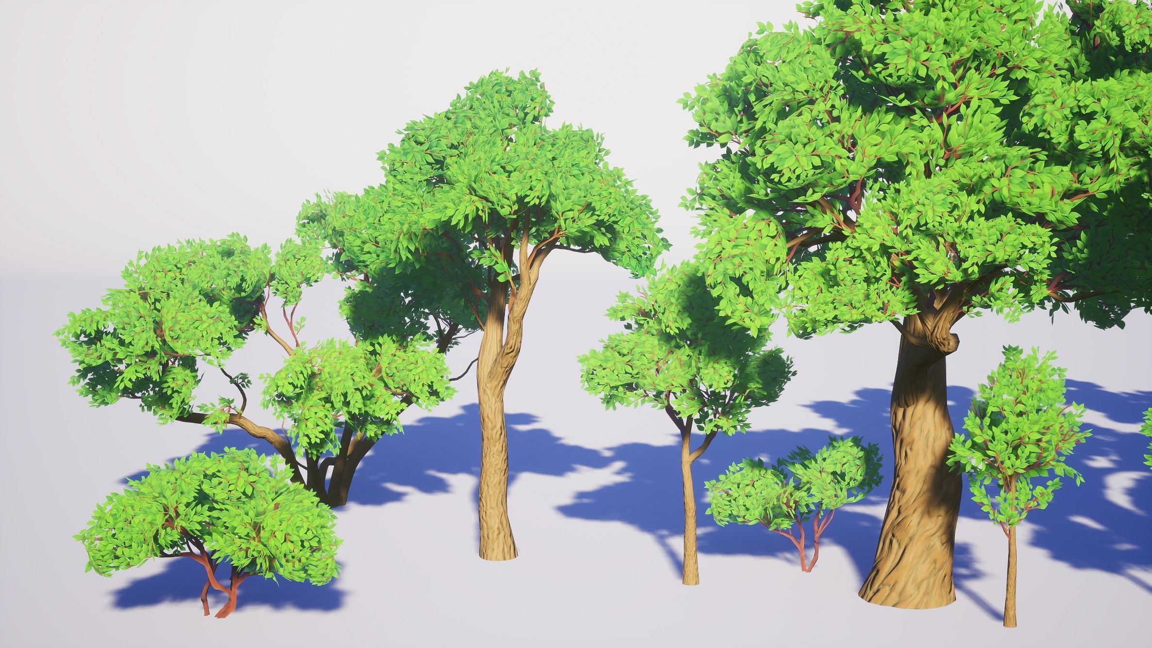 3D model Simple Trees Pack VR / AR / low-poly | CGTrader