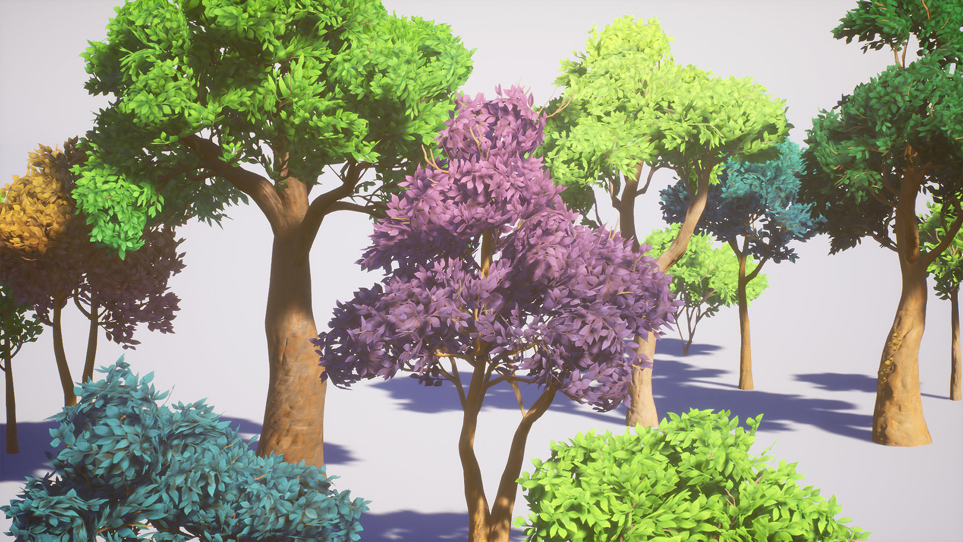 3D model Simple Trees Pack VR / AR / low-poly | CGTrader