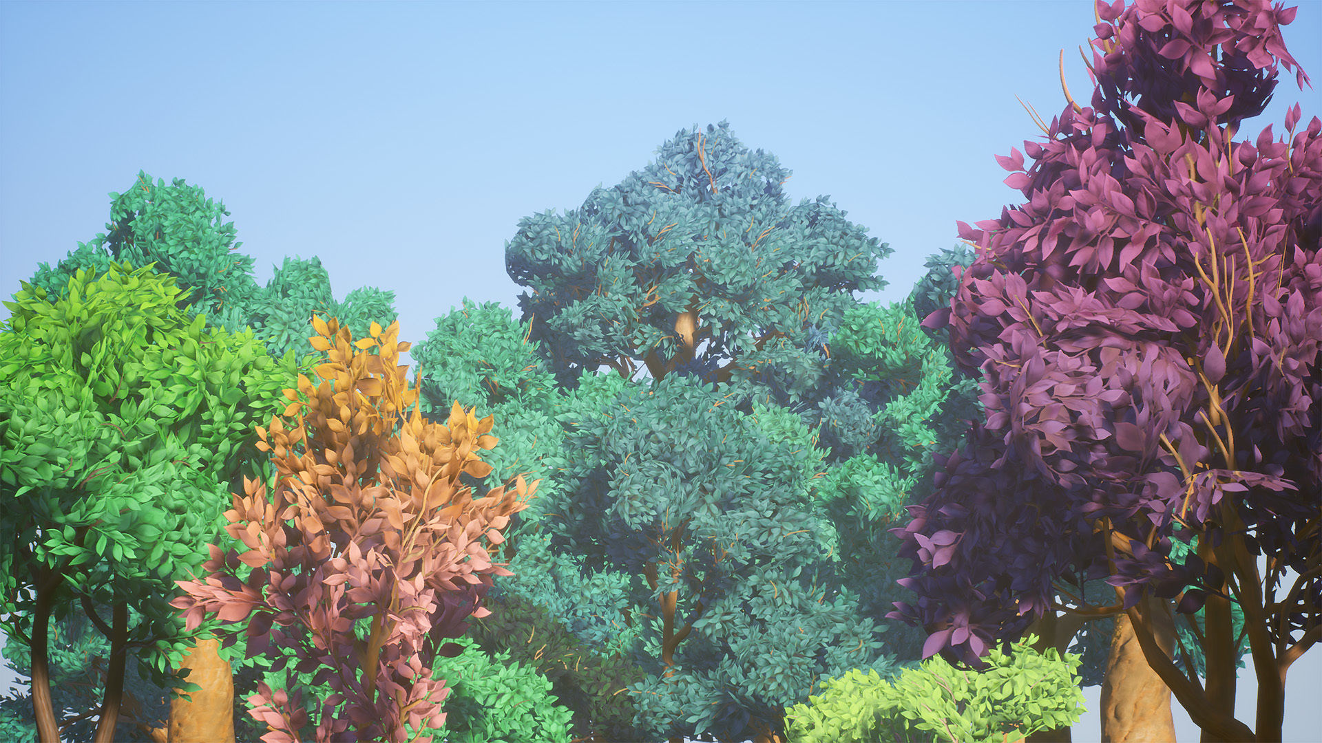 3D model Simple Trees Pack VR / AR / low-poly | CGTrader