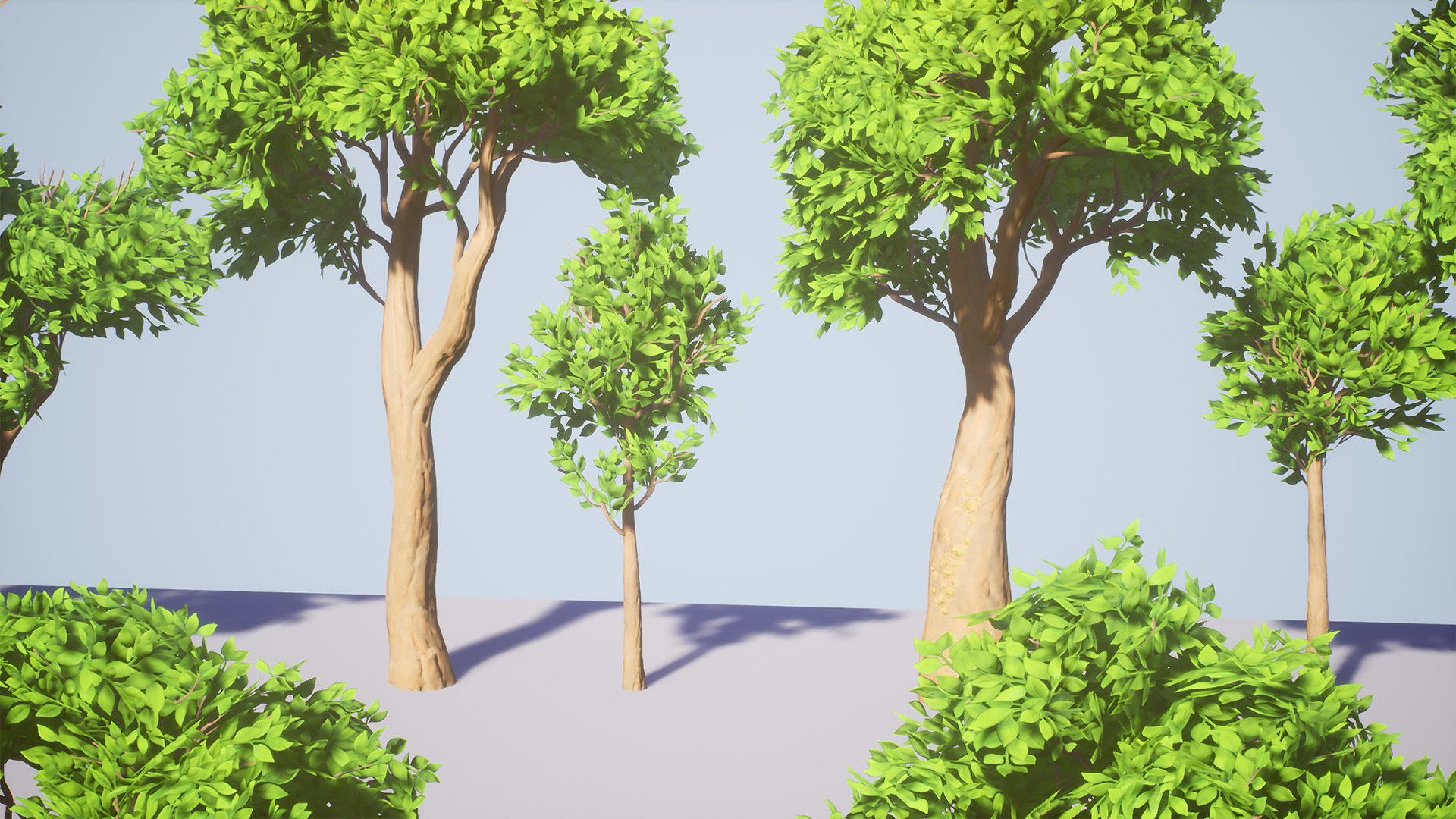 3D model Simple Trees Pack VR / AR / low-poly | CGTrader