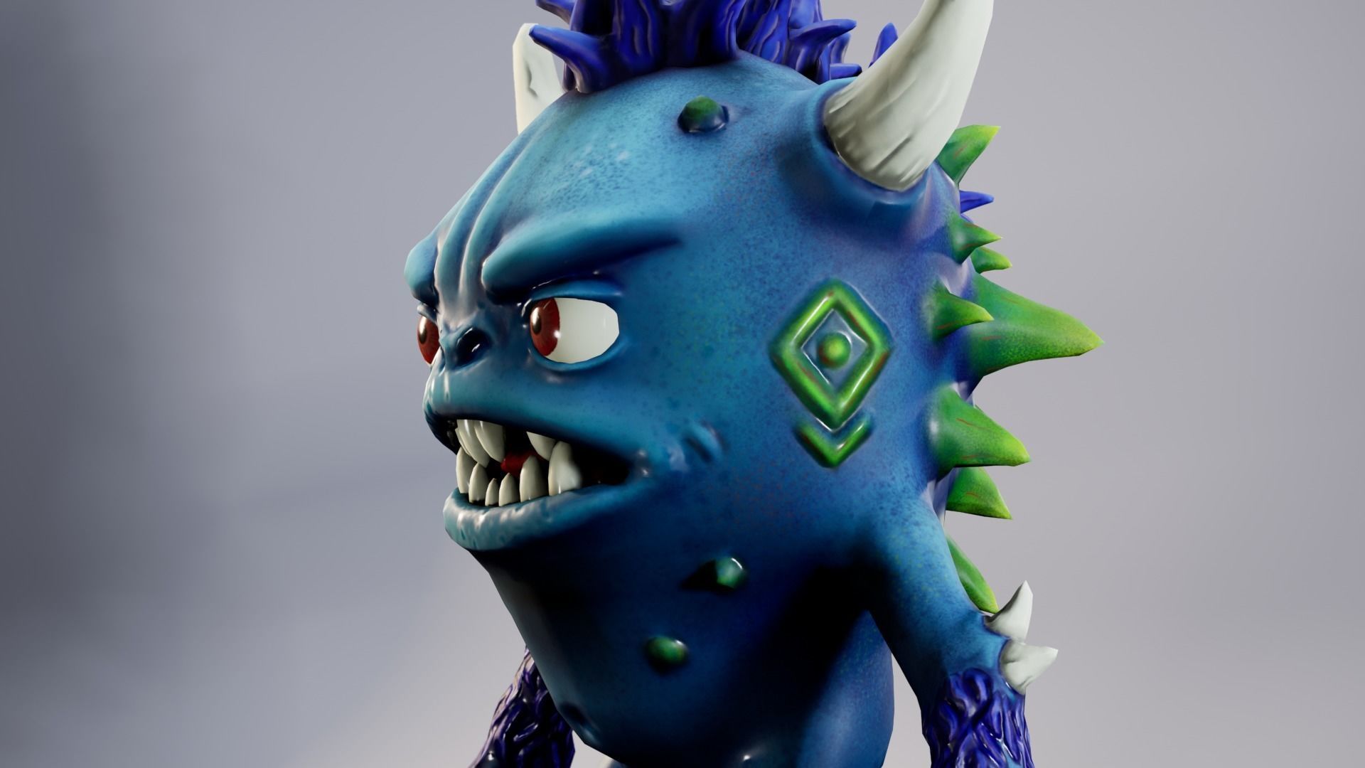 3D model Prickly Swamp Monster VR / AR / low-poly | CGTrader