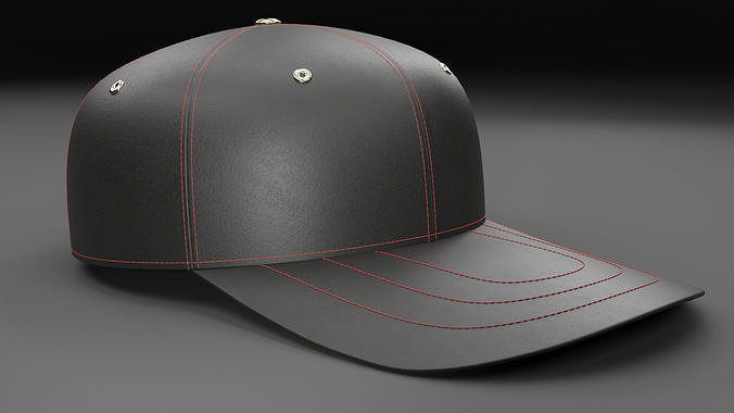 Leather cap 3D model | CGTrader