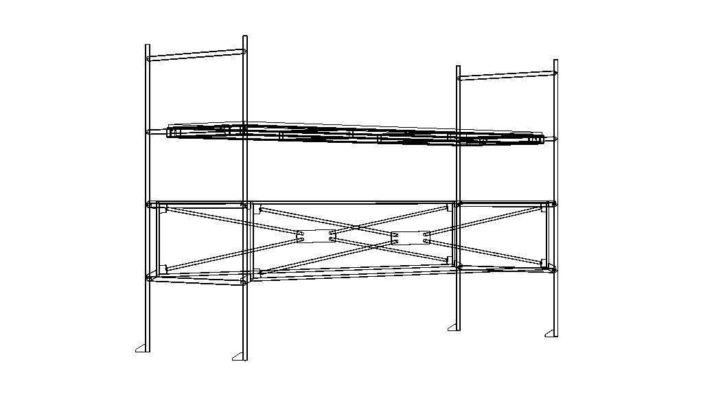 Steel Scaffolding Structure free 3D model rigged | CGTrader