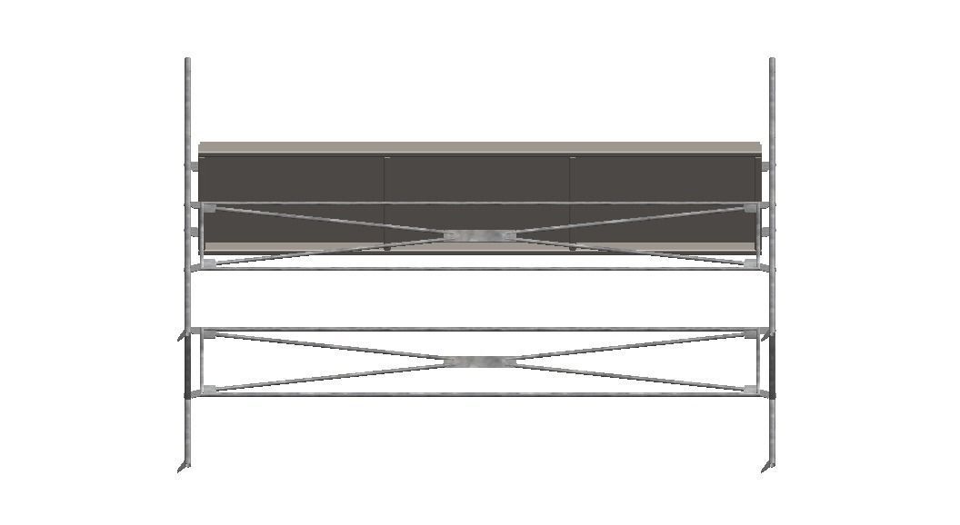 Steel Scaffolding Structure free 3D model rigged | CGTrader