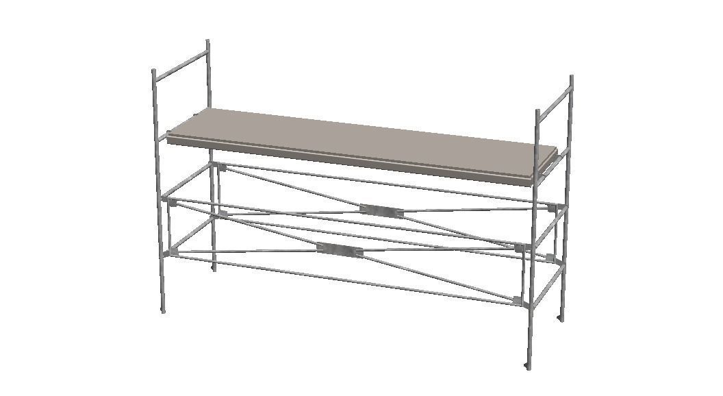 Steel Scaffolding Structure free 3D model rigged | CGTrader