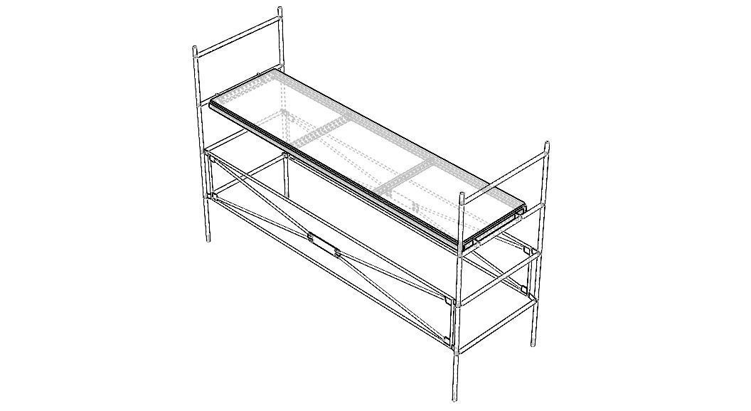 Steel Scaffolding Structure free 3D model rigged | CGTrader