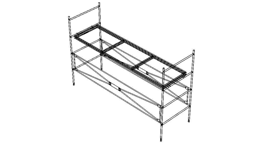 Steel Scaffolding Structure free 3D model rigged | CGTrader