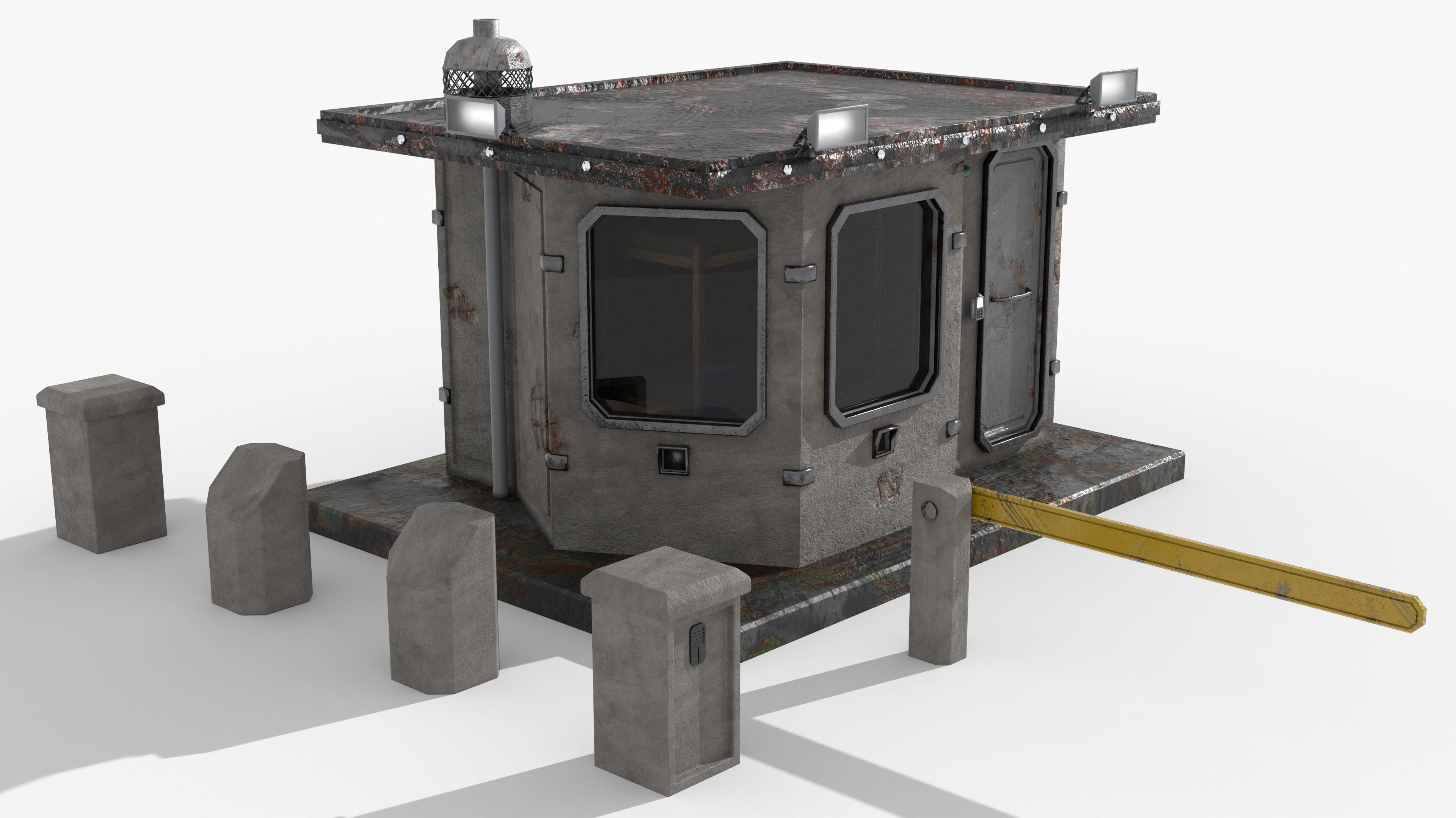 Guard booth 3D model | CGTrader