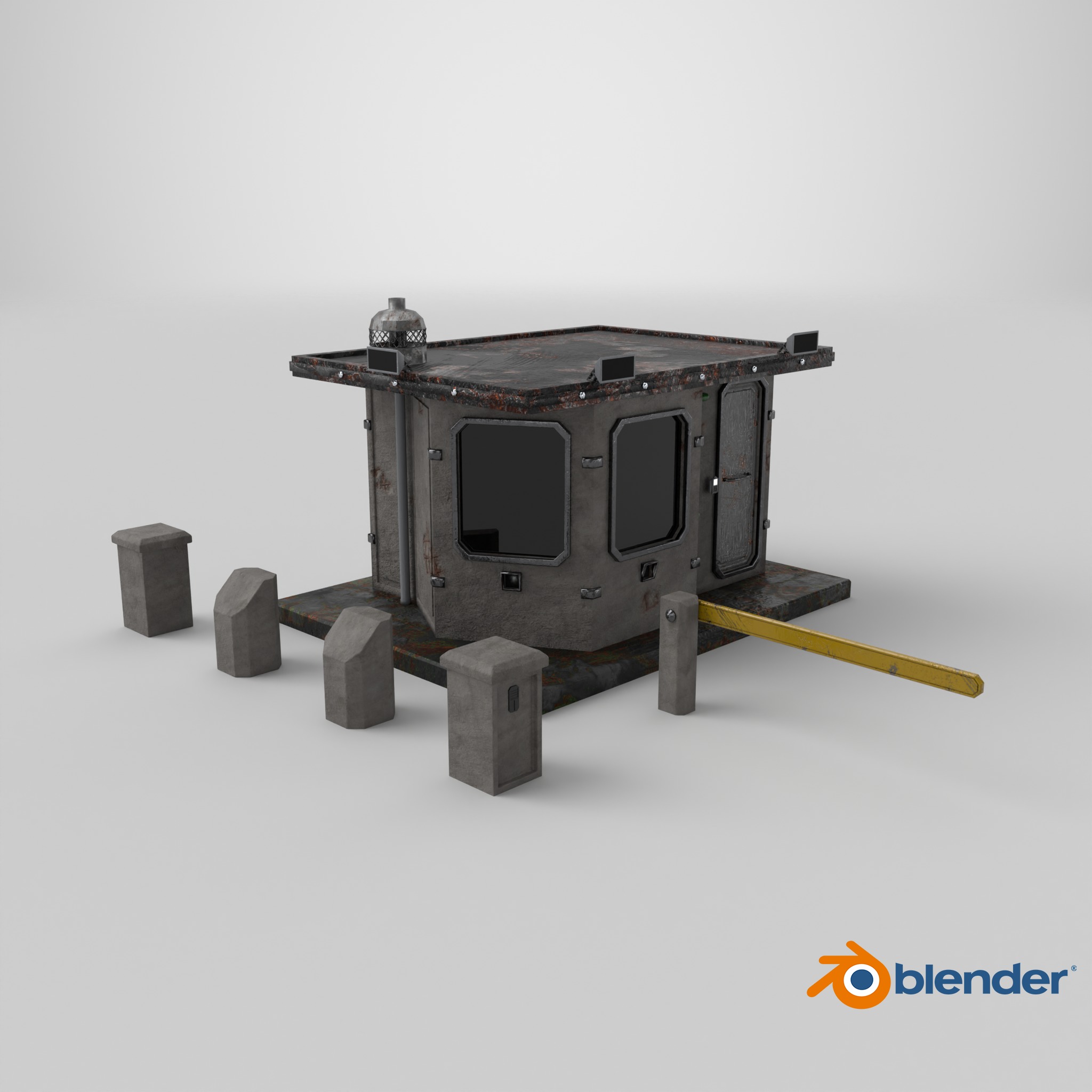 Guard booth 3D model | CGTrader