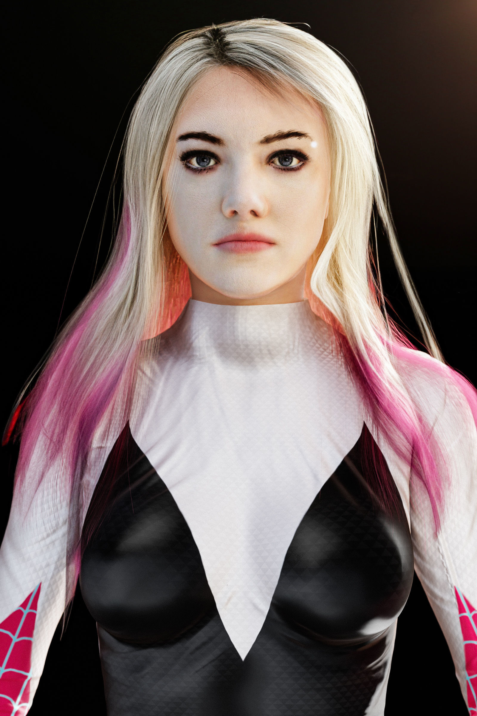 Spider Gwen 3d Model 3d Model Rigged Cgtrader