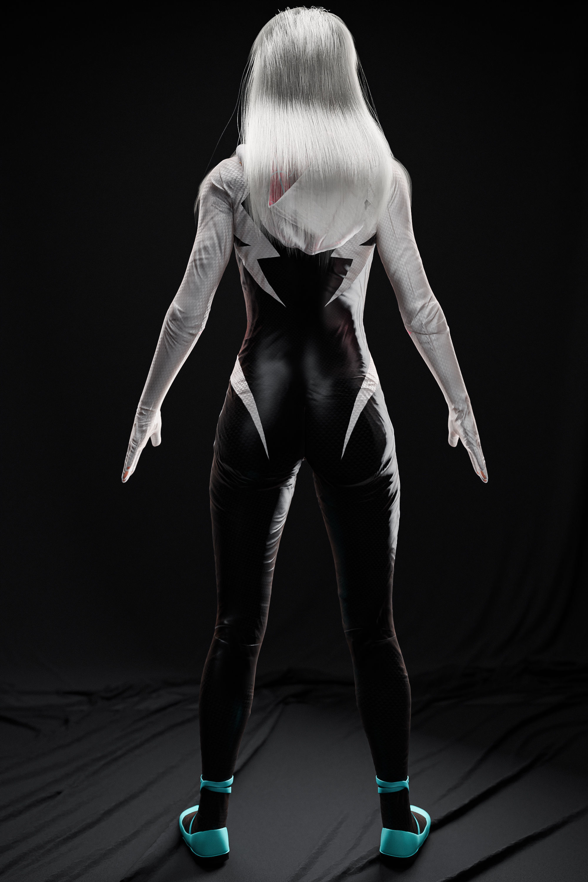 Spider Gwen 3d Model 3d Model Rigged Cgtrader