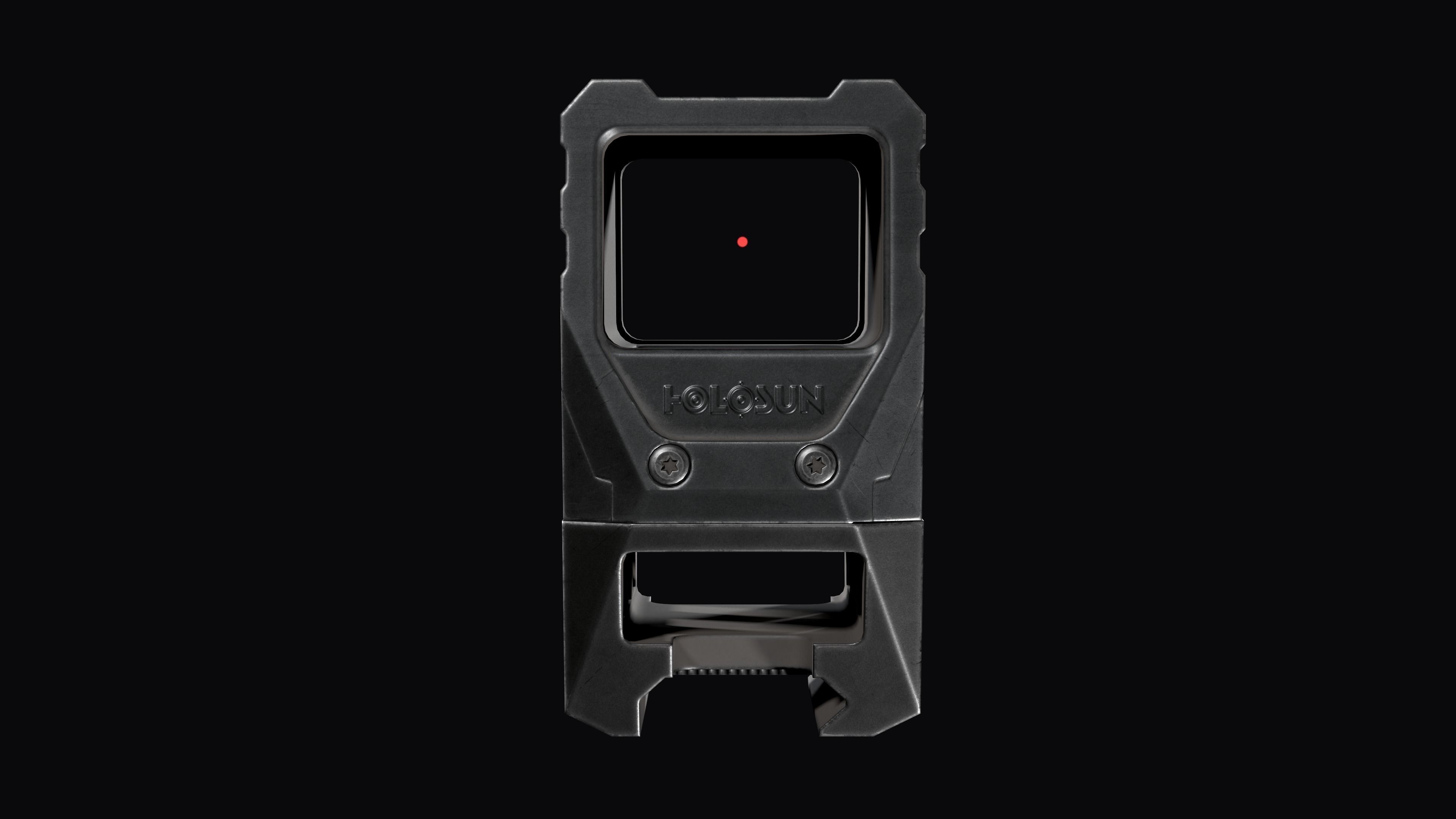 3D model Red dot sight HOLOSUN OPEN REFLEX AEMS CORE VR / AR / low-poly ...