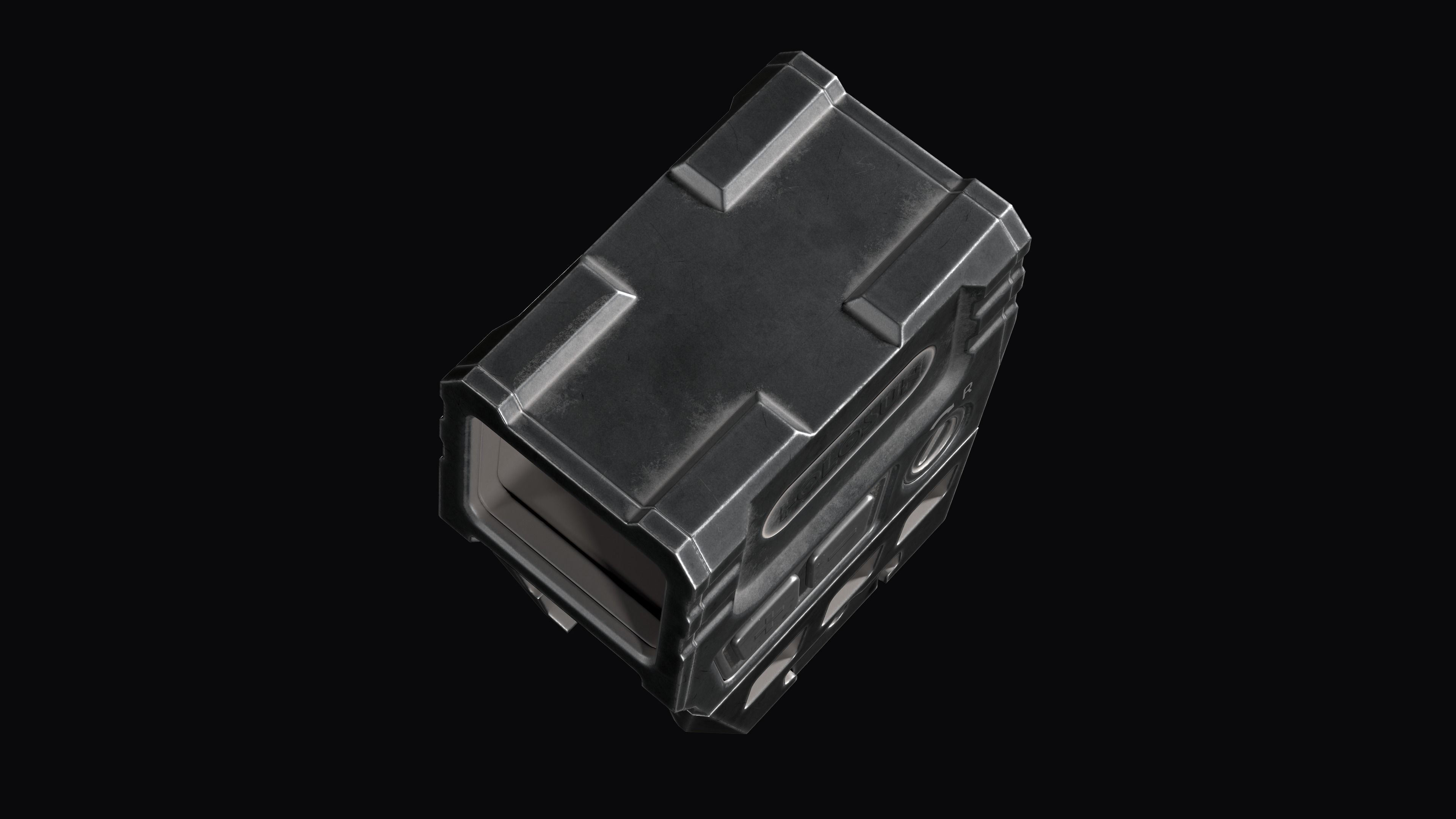 3D model Red dot sight HOLOSUN OPEN REFLEX AEMS CORE VR / AR / low-poly ...