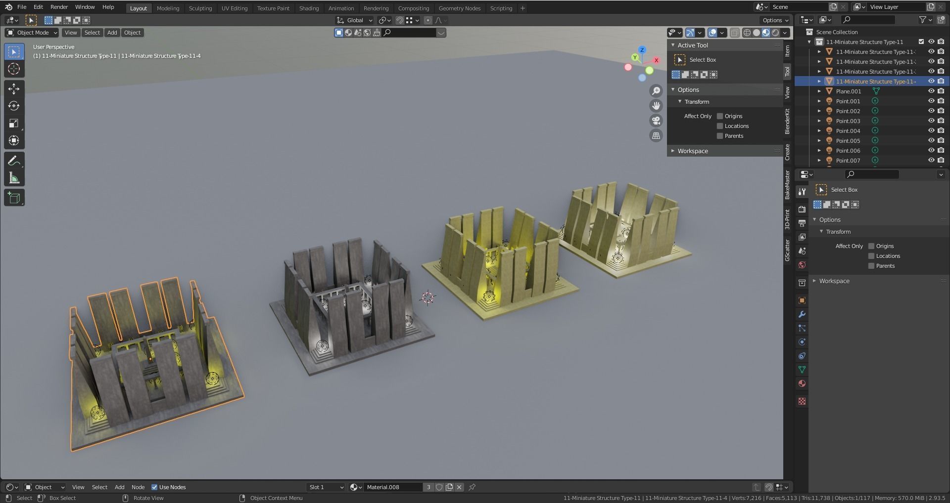 Miniature 3D Printing Structure Type-11 3D model | CGTrader