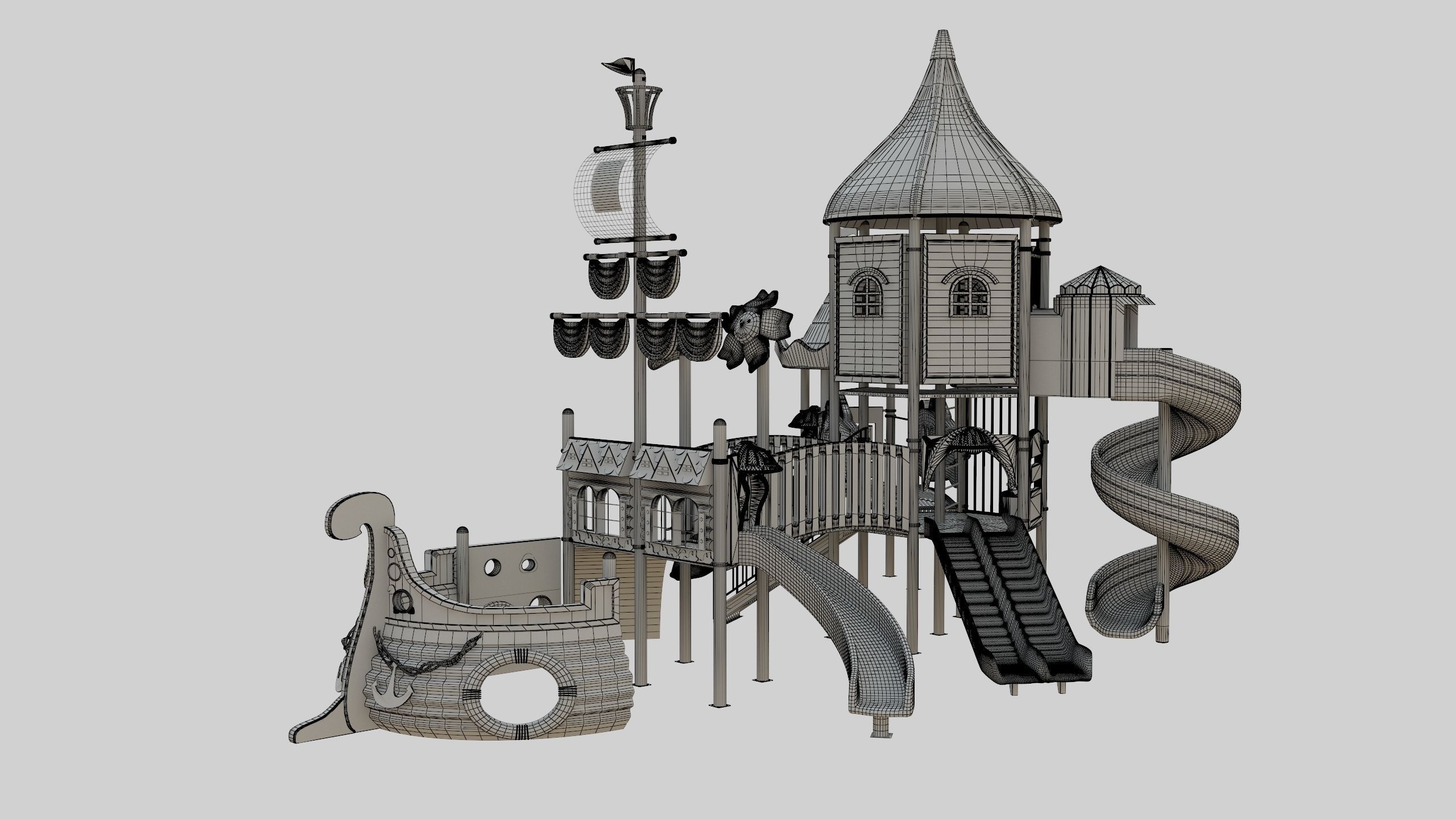 3D Ship Themed Playground Model - 06 3D model | CGTrader