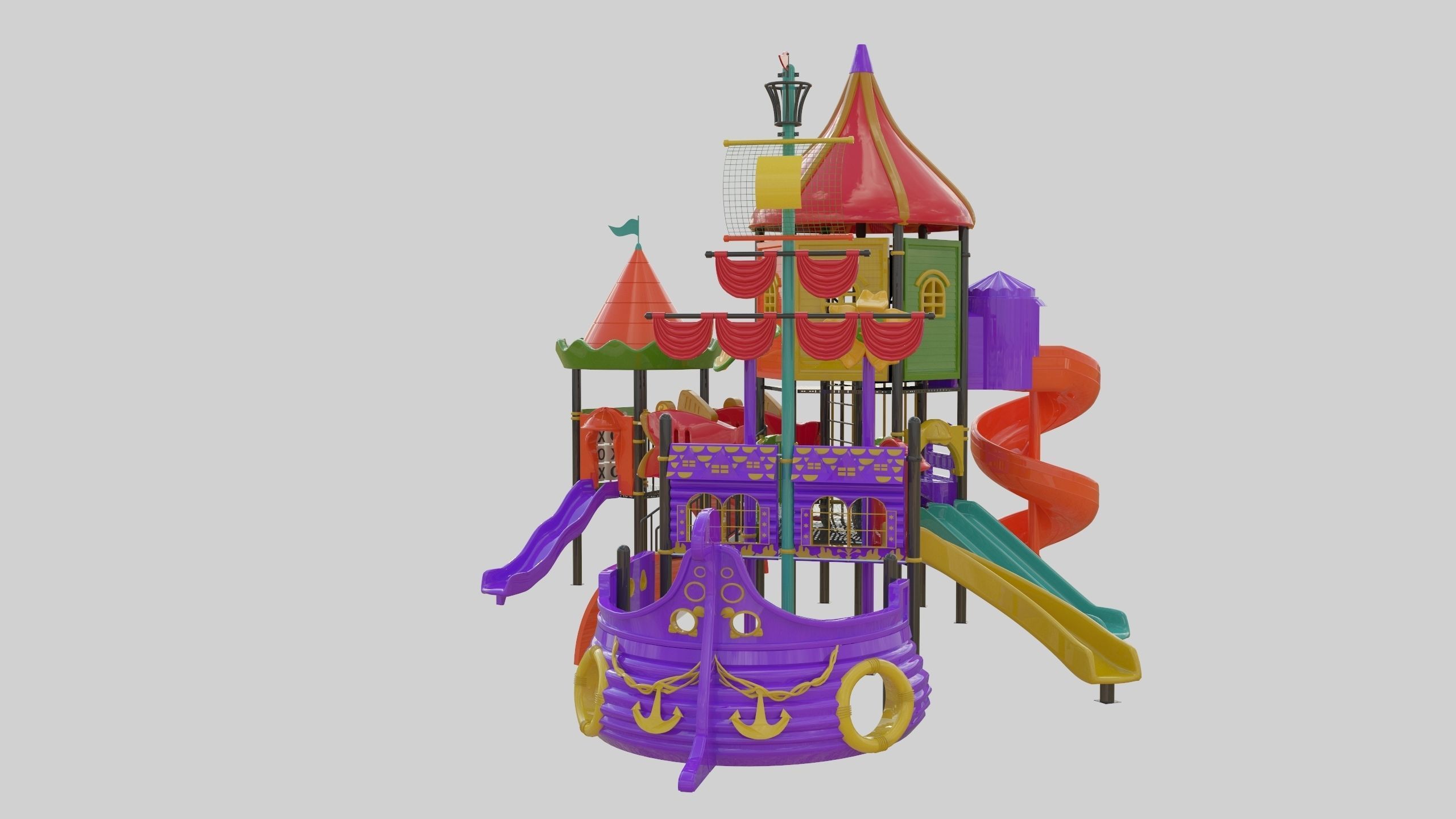 3D Ship Themed Playground Model - 06 3D model | CGTrader