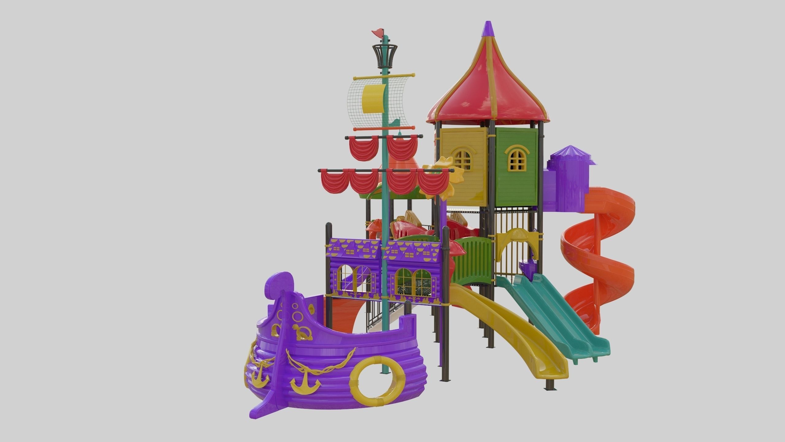 3D Ship Themed Playground Model - 06 3D model | CGTrader