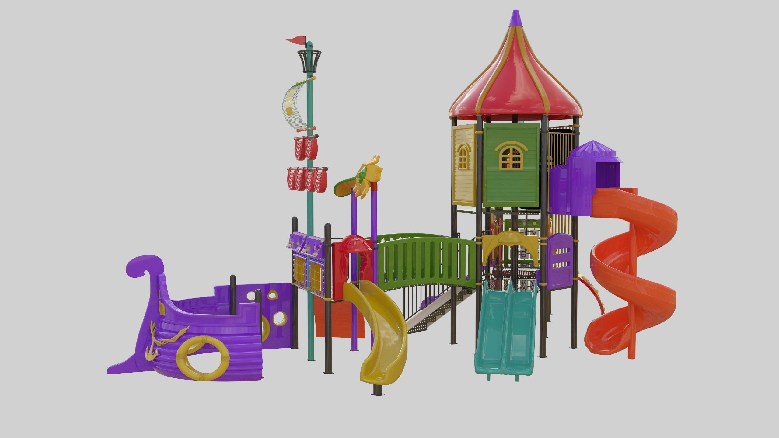 3D Ship Themed Playground Model - 06 3D model | CGTrader