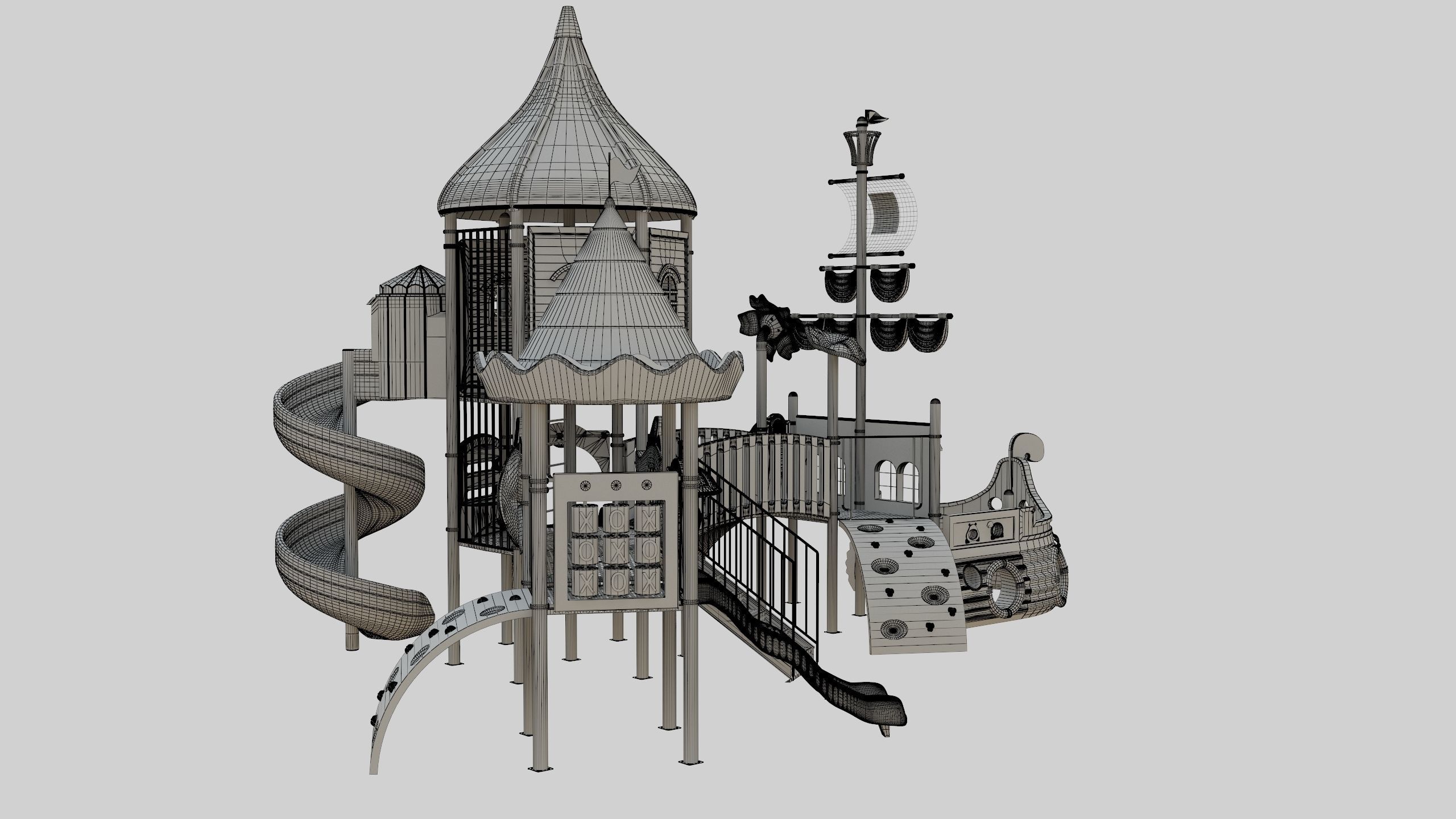 3D Ship Themed Playground Model - 06 3D model | CGTrader