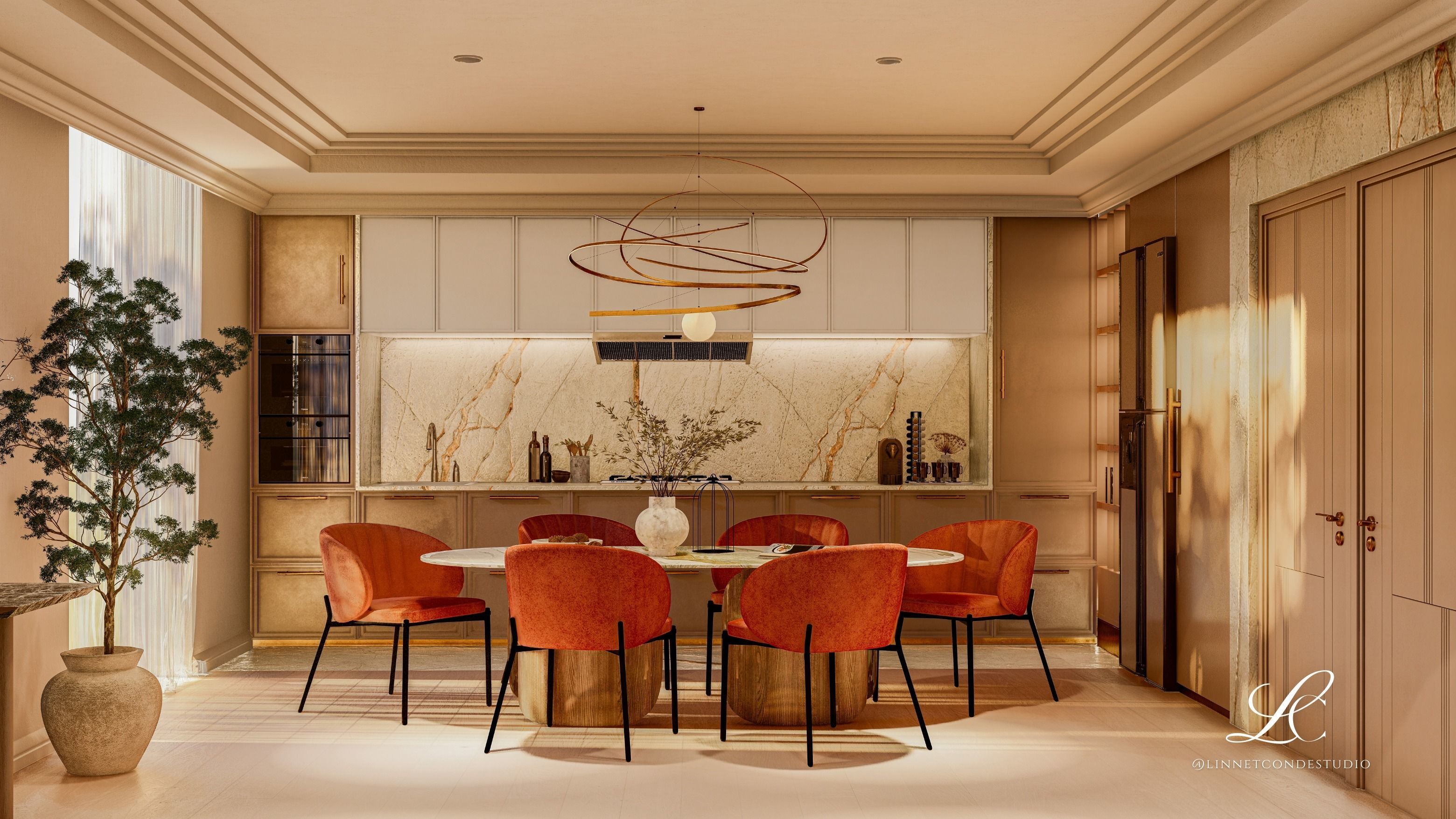 living room luxury 3D model rigged | CGTrader