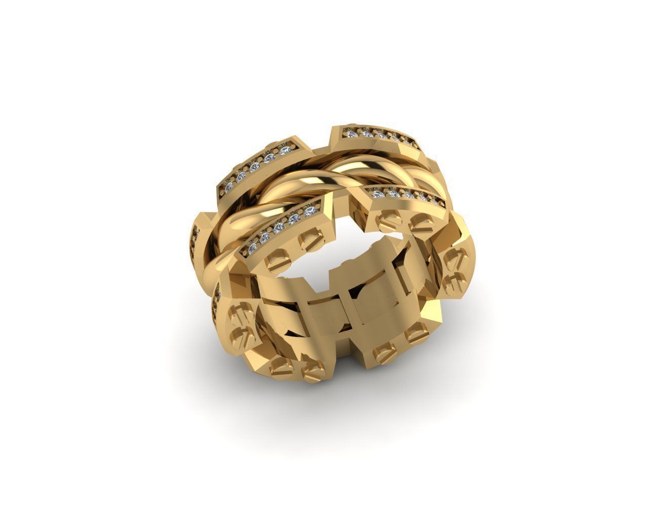 Rings 3D model 3D printable | CGTrader