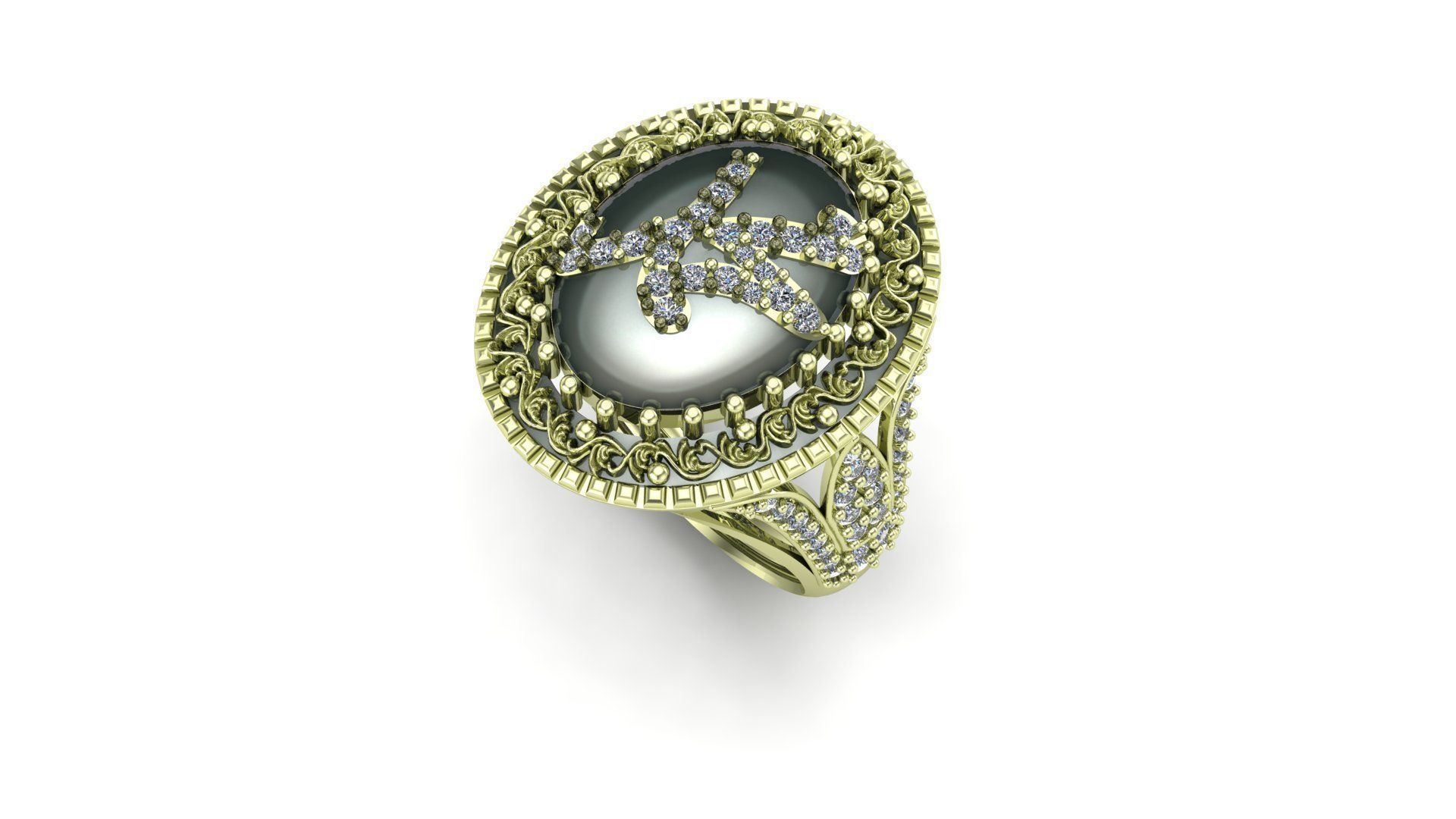 MUHAMMAD NAME Ring 3D print model 3D model 3D printable | CGTrader