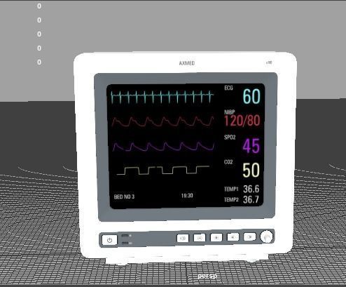 ECG Monitor 3D model | CGTrader