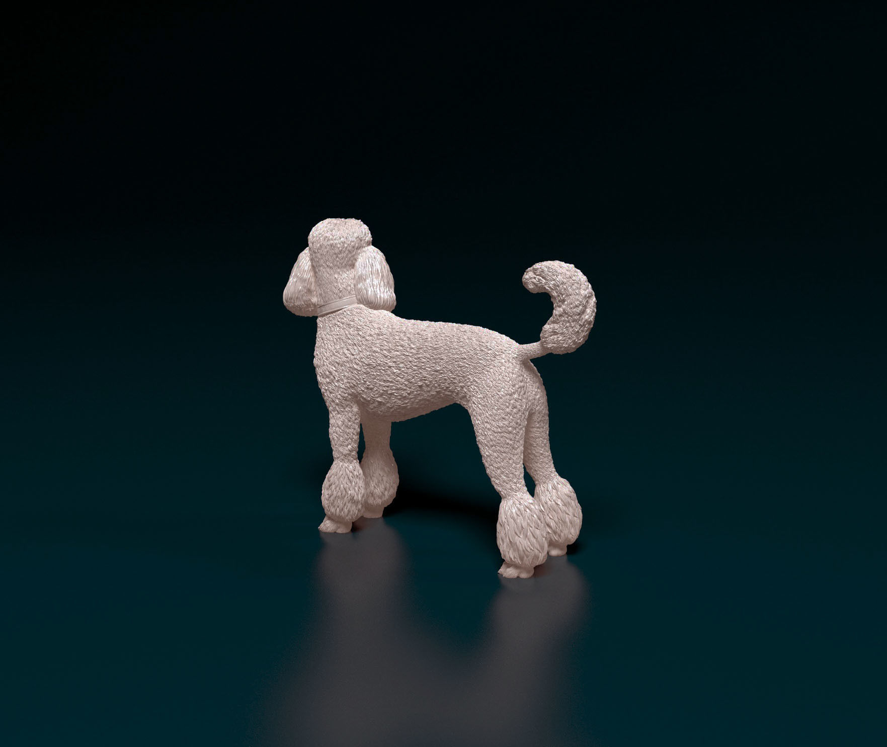 Poodle 05 3D model 3D printable | CGTrader
