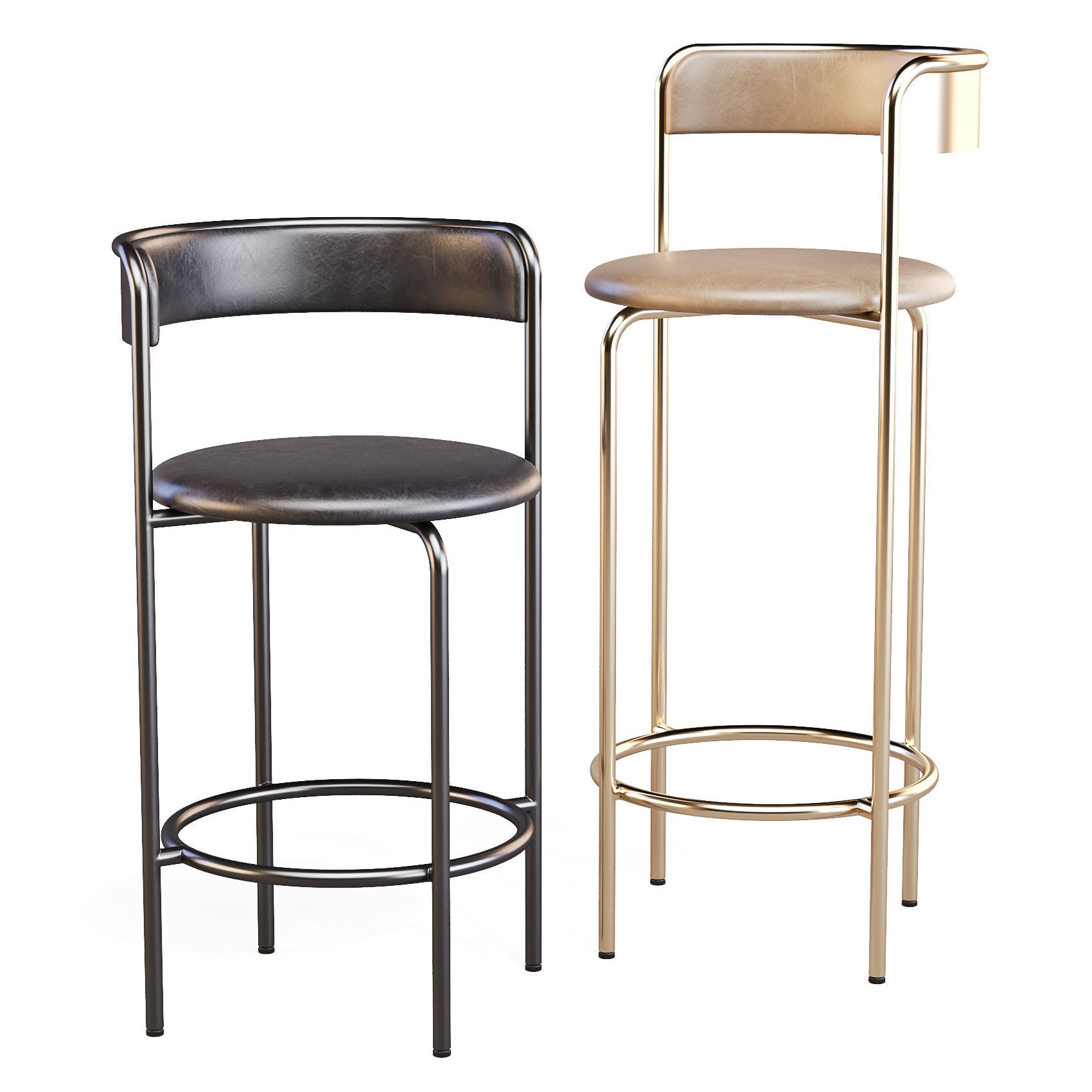 Rove Concepts Ava - Bar and Counter Stool 3D model | CGTrader