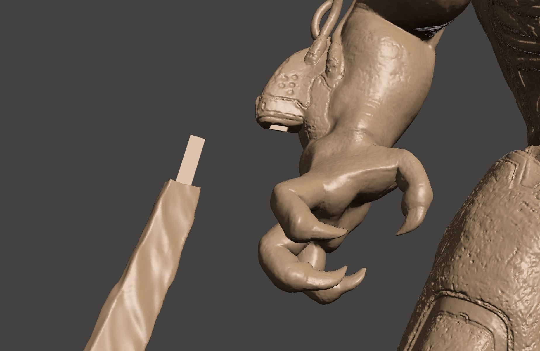 TYRANT DOOM ETERNAL CYBERDEMON ULTRA DETAILED STL MODULAR SWORD 3D ...