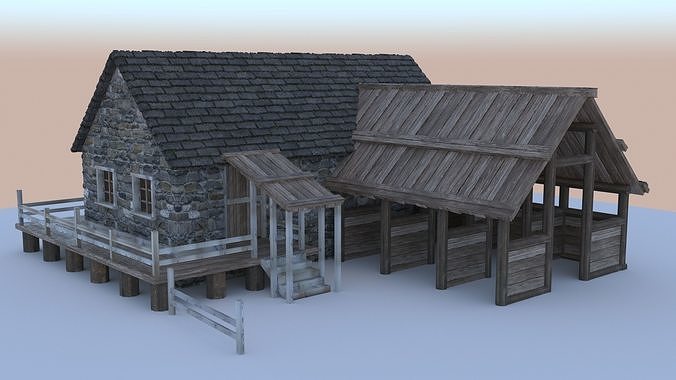 3D model Medieval Stable VR / AR / low-poly | CGTrader
