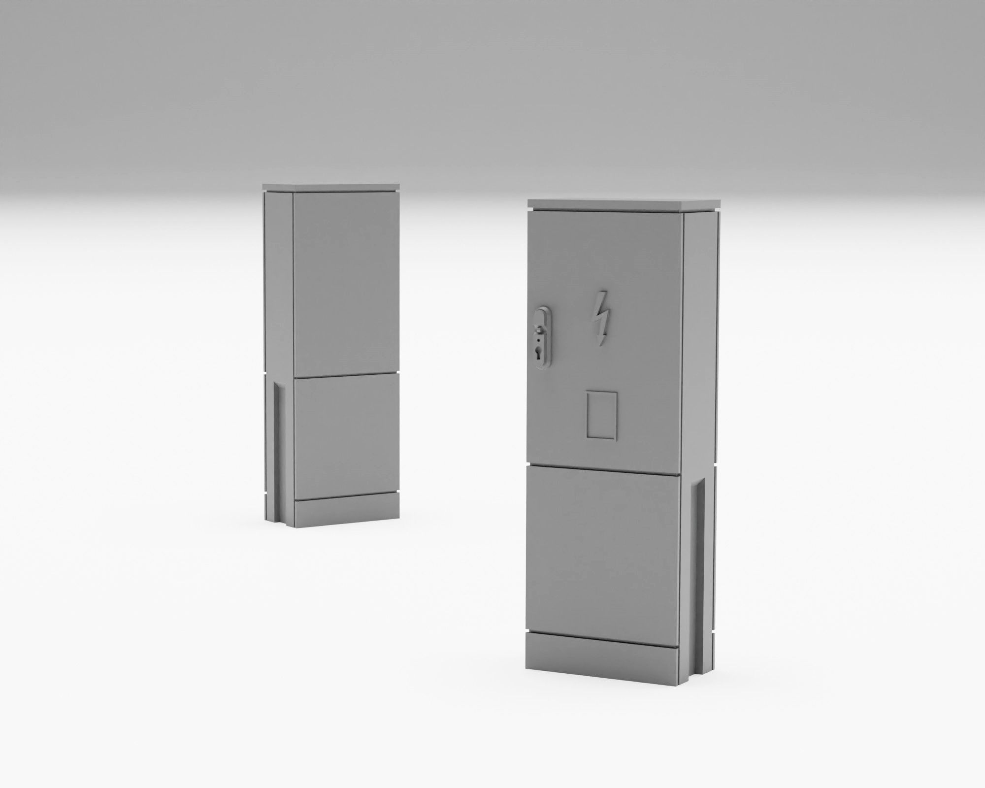 Electrical junction boxes H0 scale 3D model 3D printable | CGTrader