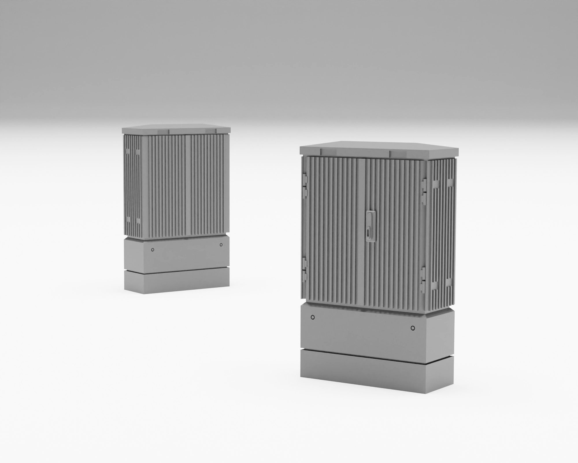 Electrical junction boxes H0 scale 3D model 3D printable | CGTrader