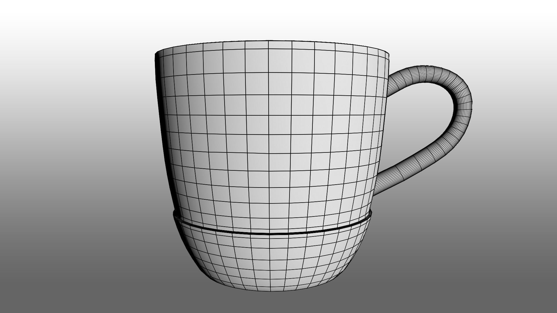 Two-tone Cup 3D model | CGTrader