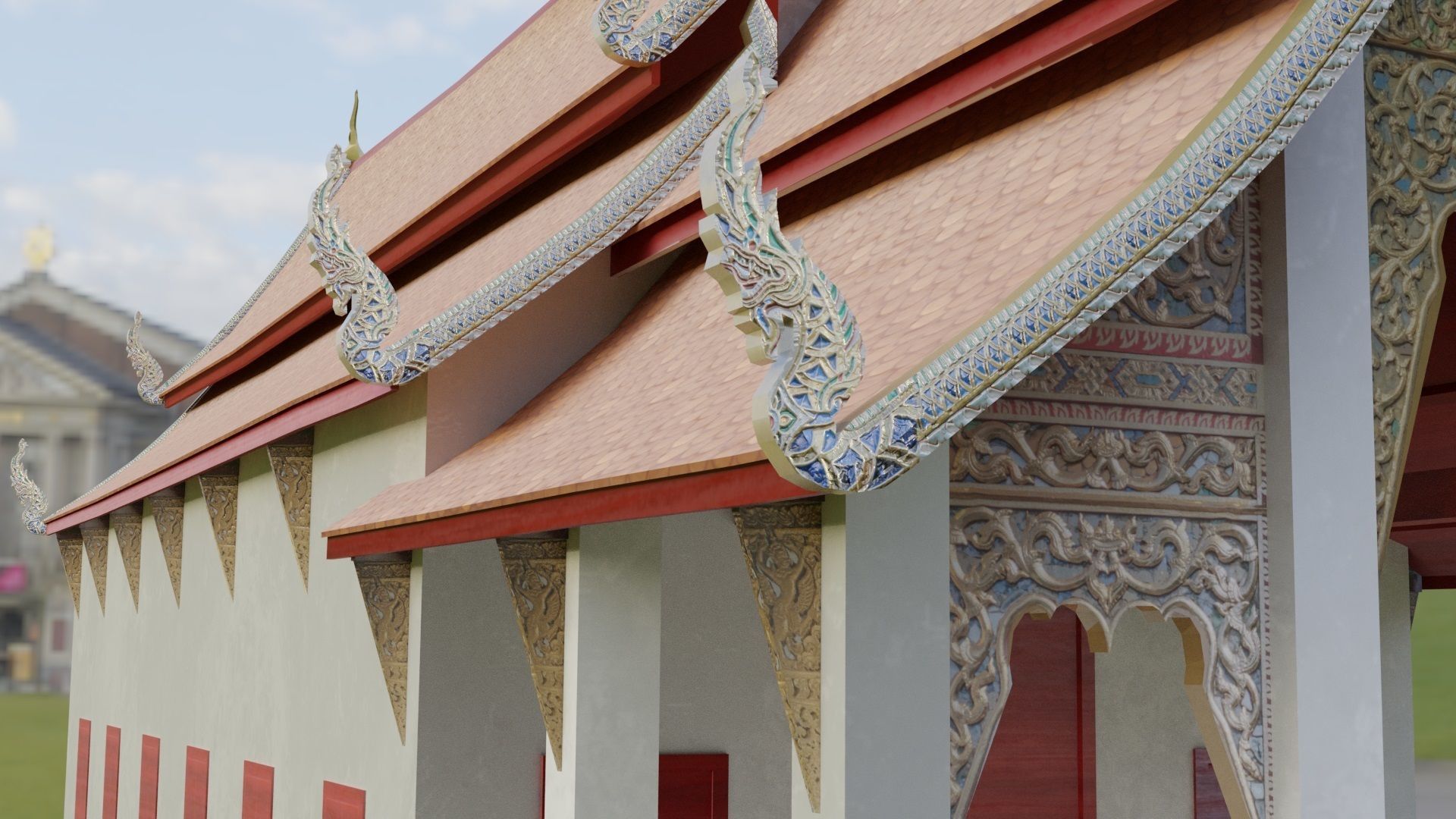 3D model Buddhist Sanctuary Low-Poly 3D model VR / AR / low-poly | CGTrader