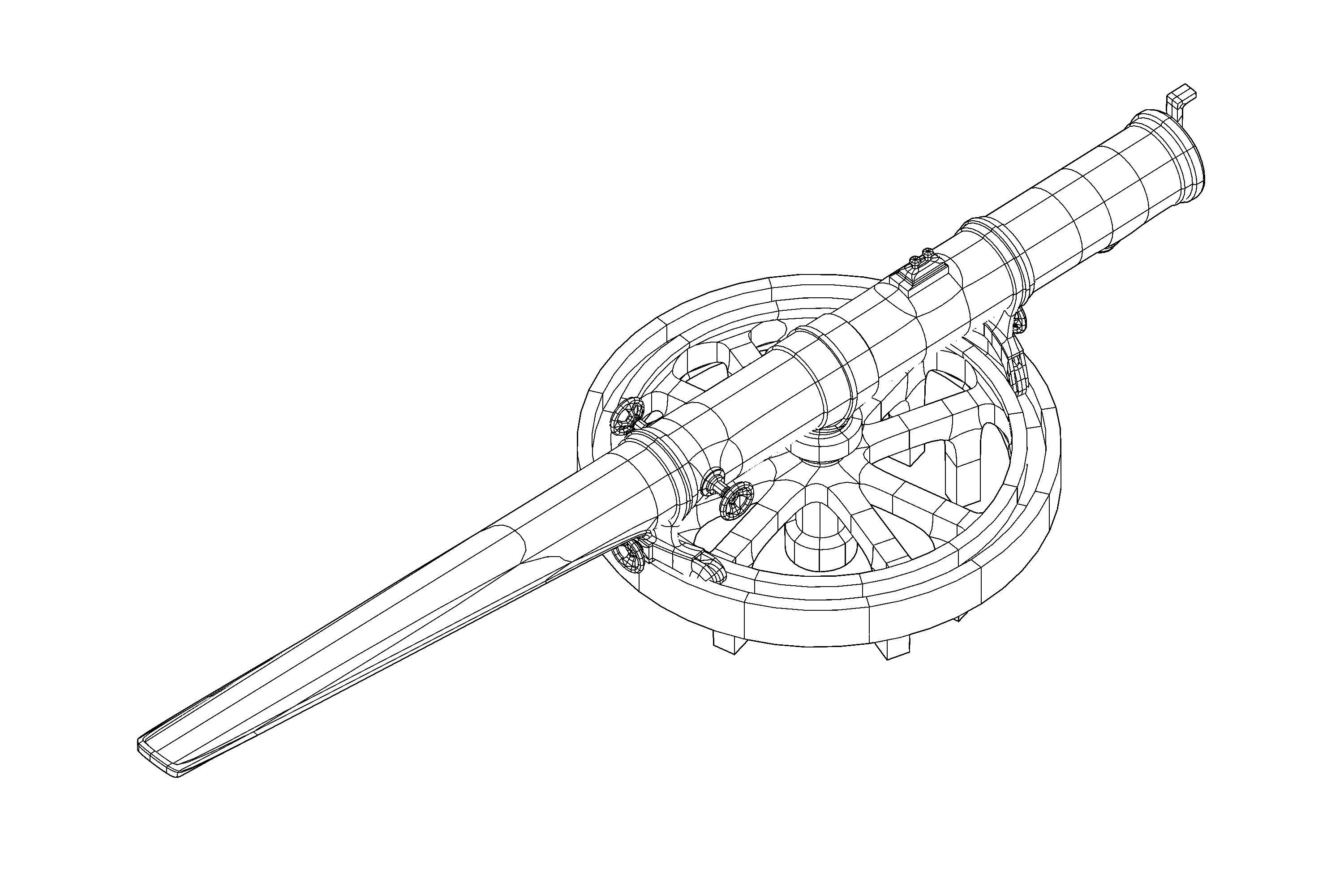 French torpedo tube from the beginning of the 20th century 3D model 3D ...