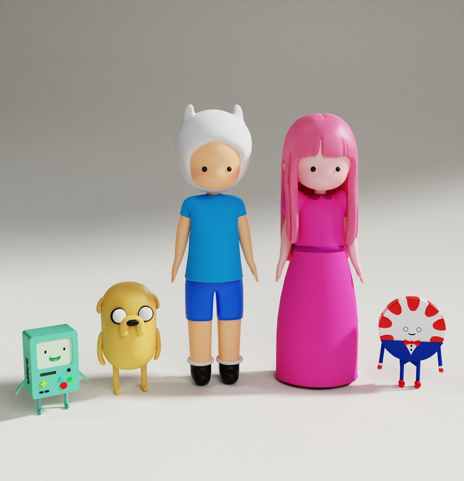 3D model Adventure Time Characters Part 1 VR / AR / low-poly | CGTrader