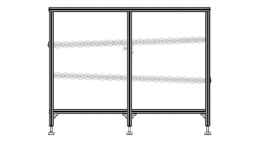 Aluminum Roller Track for Gravity Flow 3D model rigged | CGTrader