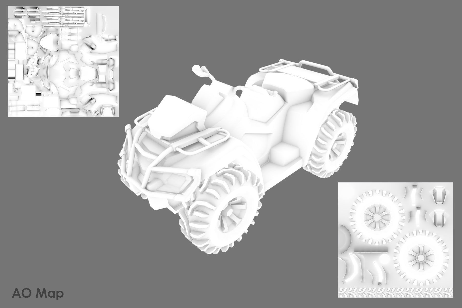 3D model ATV Offroad Bike VR / AR / low-poly | CGTrader