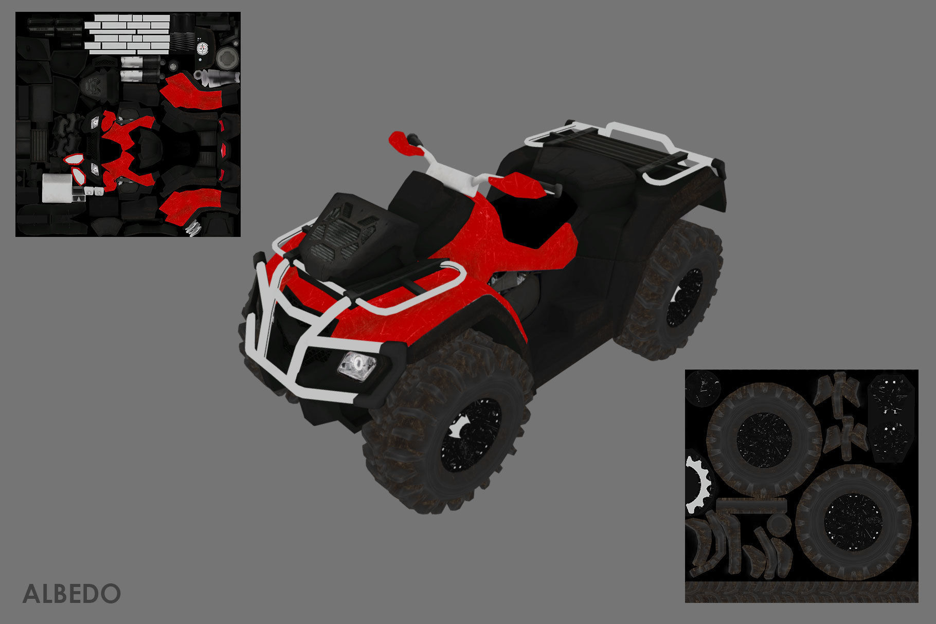 3D model ATV Offroad Bike VR / AR / low-poly | CGTrader