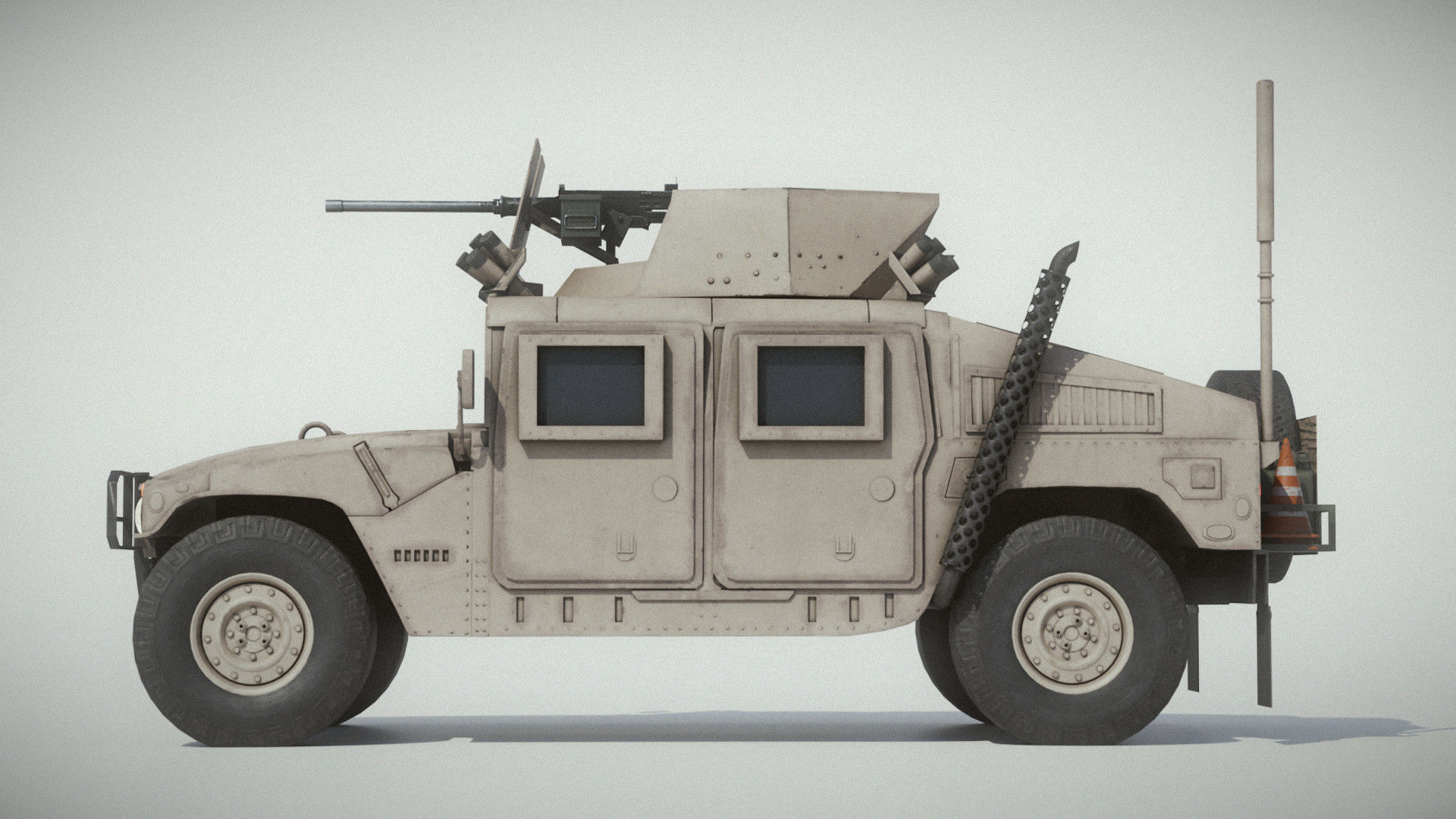 3D model M1114 HMMWV UAH Up-Armoured Humvee VR / AR / low-poly | CGTrader
