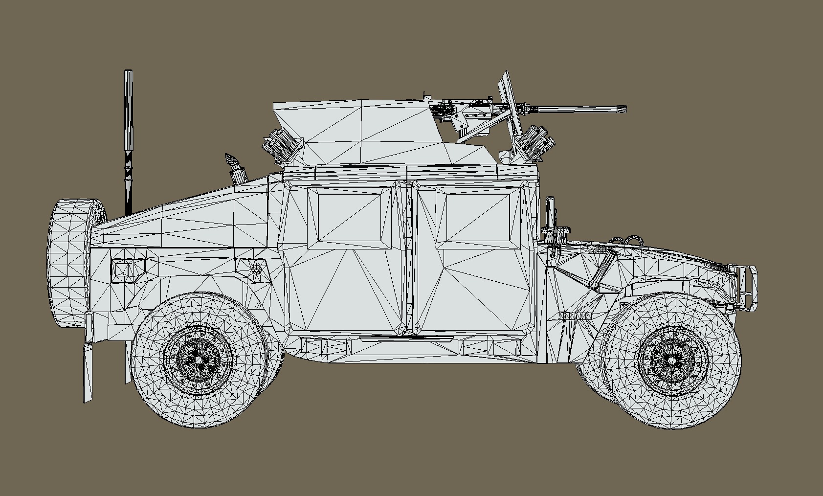 3D model M1114 HMMWV UAH Up-Armoured Humvee VR / AR / low-poly | CGTrader