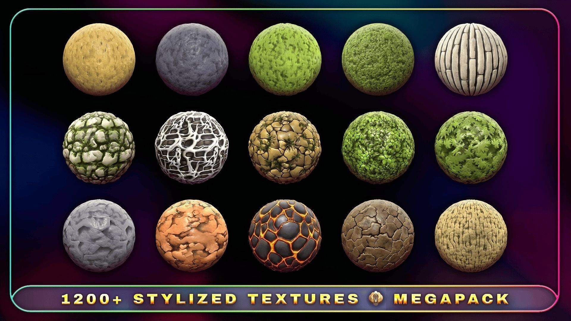 1200 Stylized Textures - Megapack Texture | CGTrader