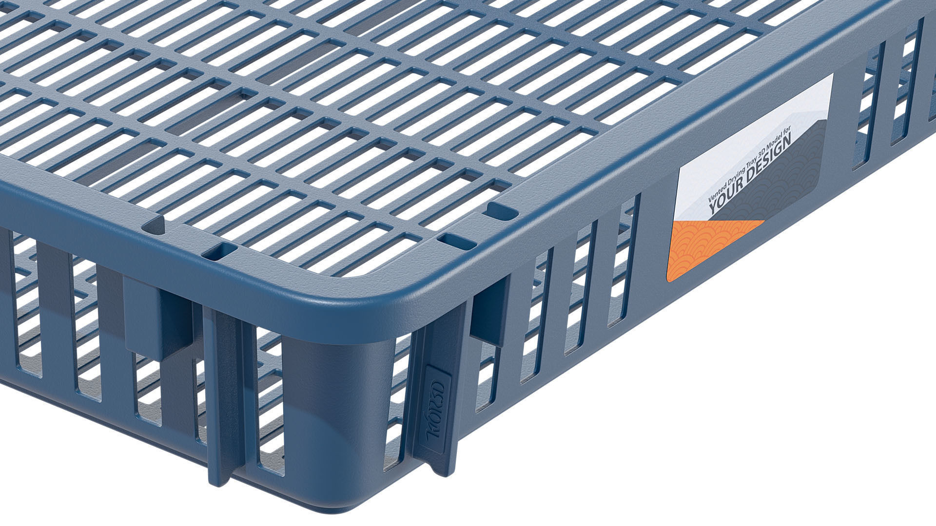 Fruit Crate - Vented Drying Tray 3D model | CGTrader
