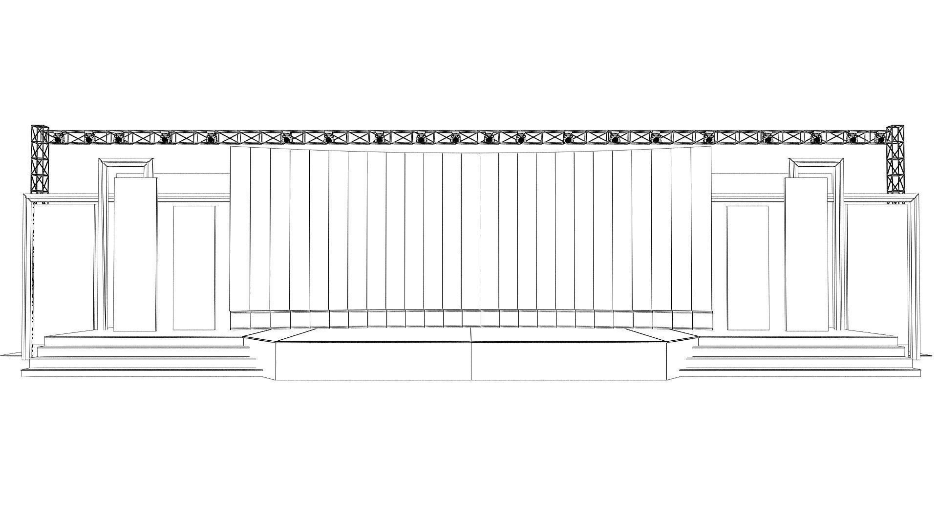 Event stage design 3D model | CGTrader