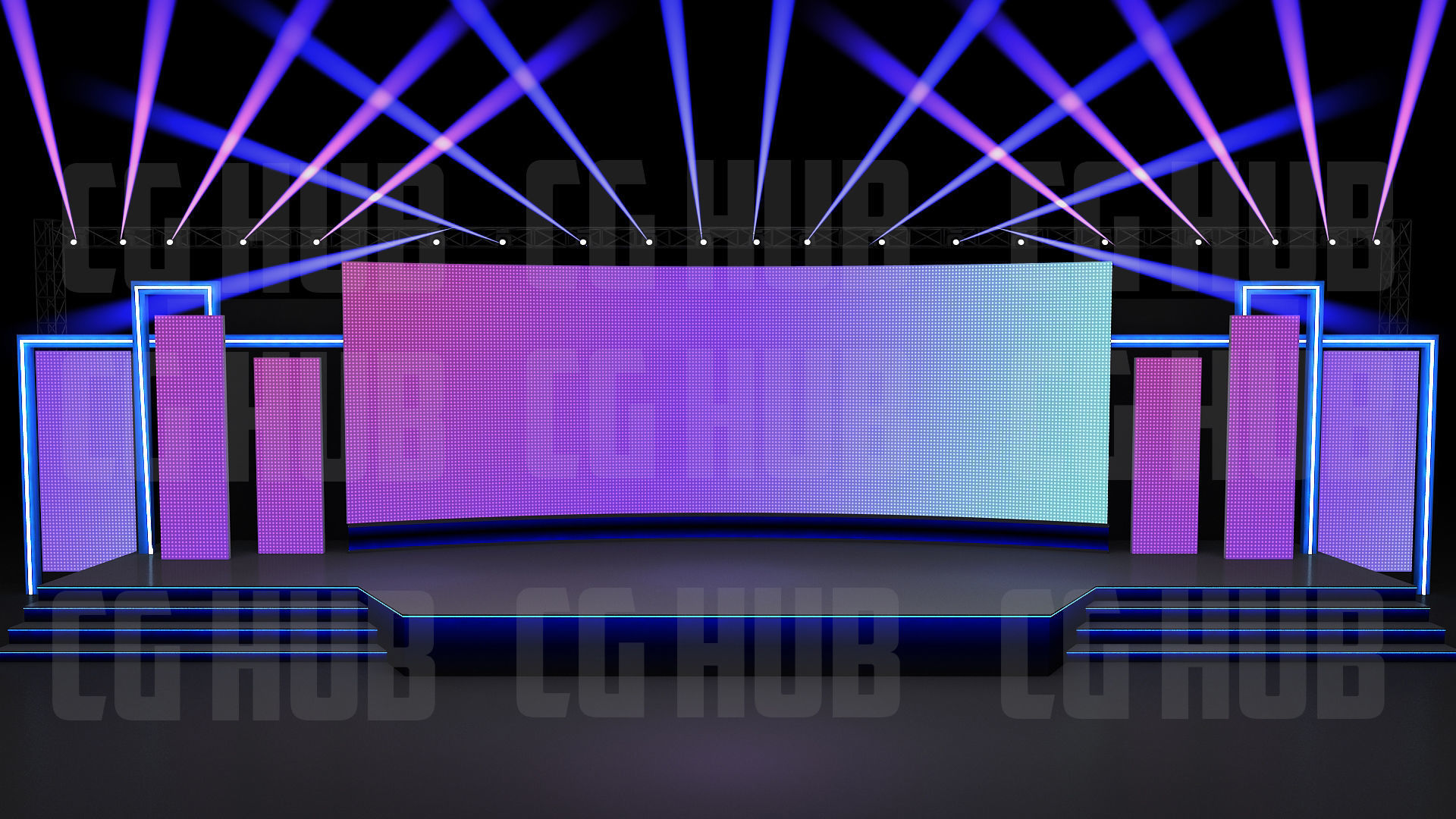 Event stage design 3D model | CGTrader