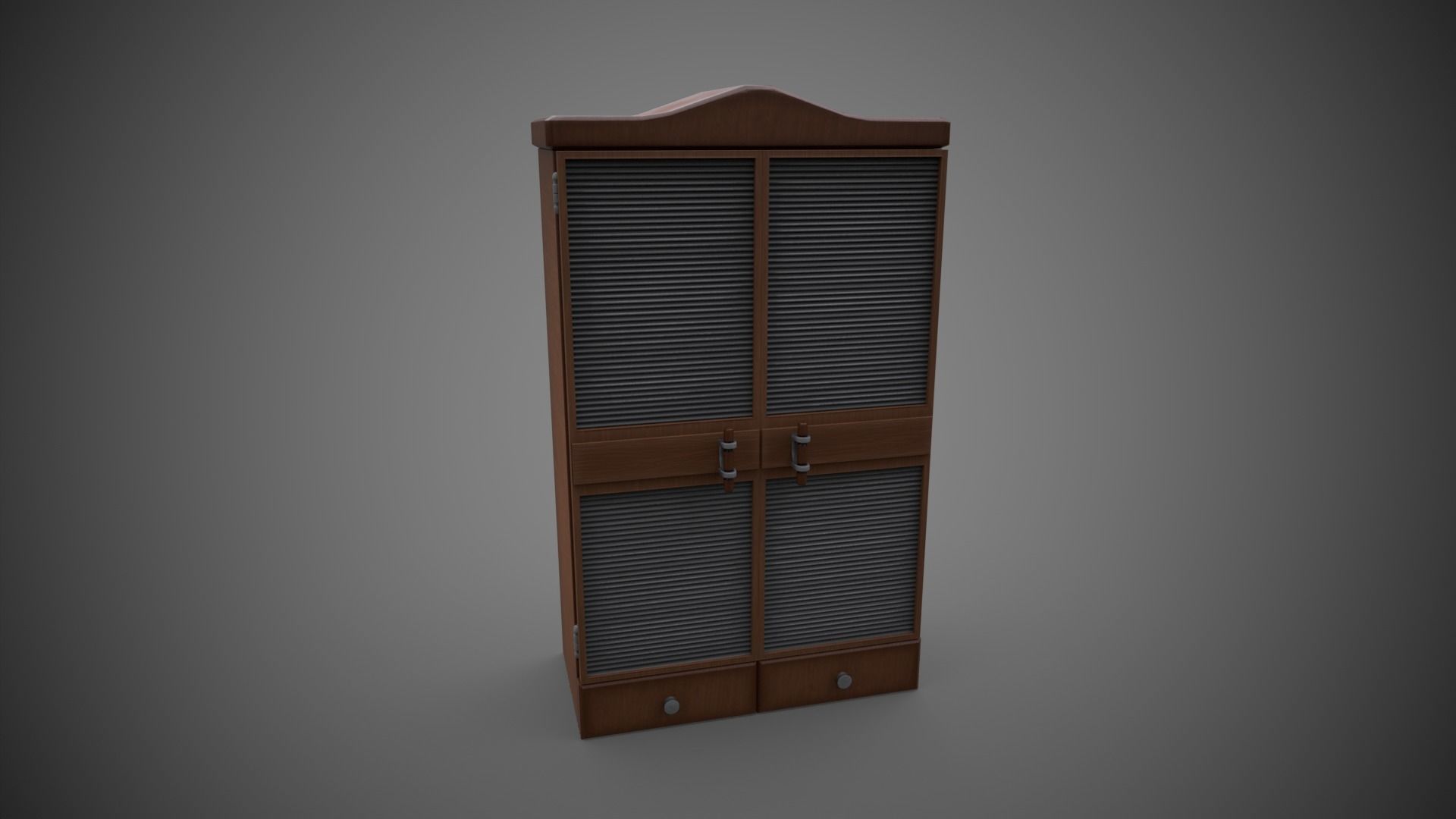 3D model wardrobe - guardarropa VR / AR / low-poly | CGTrader