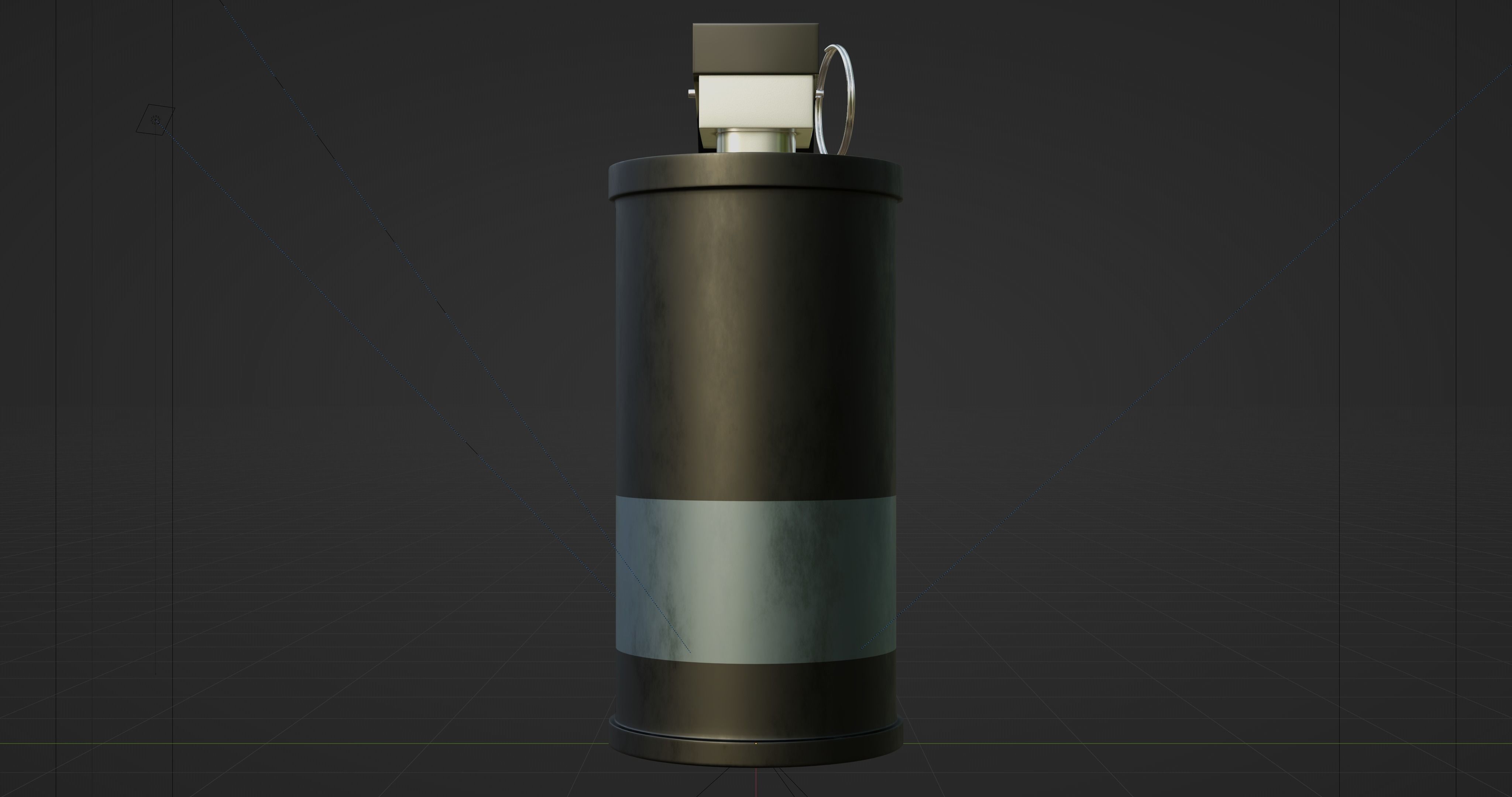 3D model Smoke Grenade - made in Blender VR / AR / low-poly | CGTrader